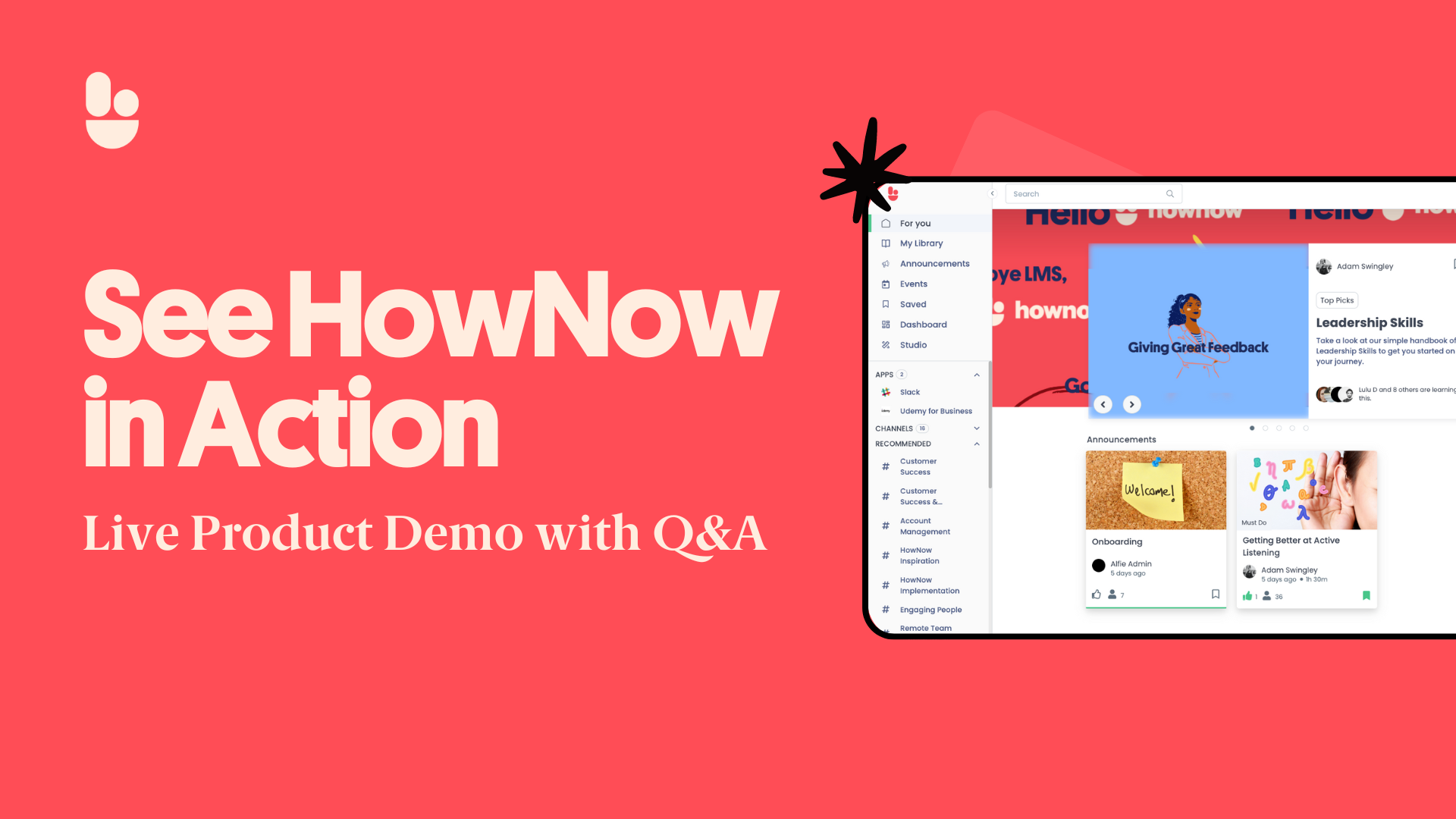 Live Demo | HowNow | 2024